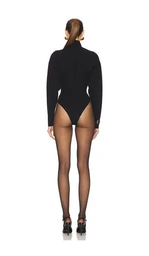 HELSA Calloway Knit Bodysuit - Black