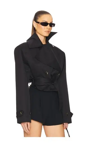 HELSA Oversized Cropped Trench