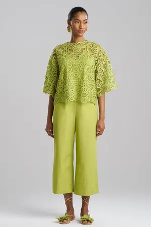 Natori Lace Up Blouses