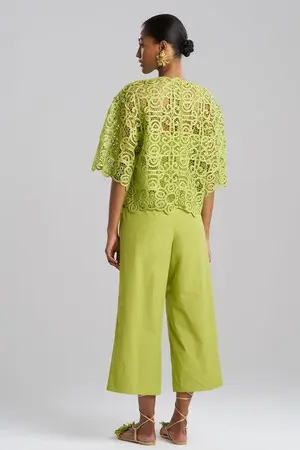 Natori Raffia Lace T-shirt Top