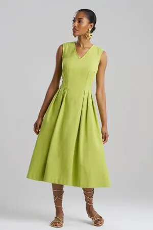 Natori Basketweave Cotton Dress
