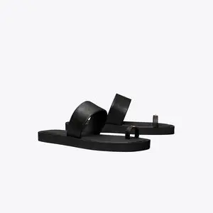 Tory Burch Toe Ring Slide - Perfect Black/perfect Black