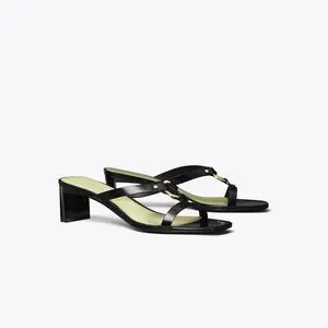 Tory Burch Ring Heeled Sandal - Perfect Black/mint Green/gold