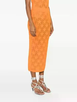 AKEP Star-jacquard Maxi Skirt