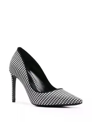 GINISSIMA 85mm Houndstooth Pumps