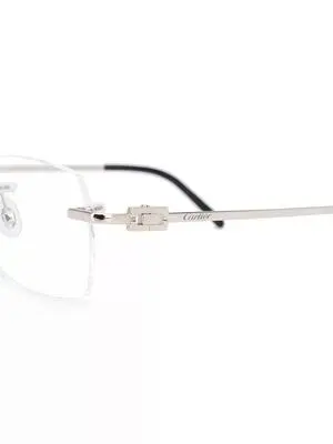 CARTIER Rectangle Frame Glasses