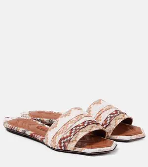 Missoni Gia Raschel Sandals - Brown