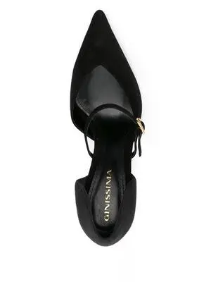 GINISSIMA 95mm Buckle-strap Pumps