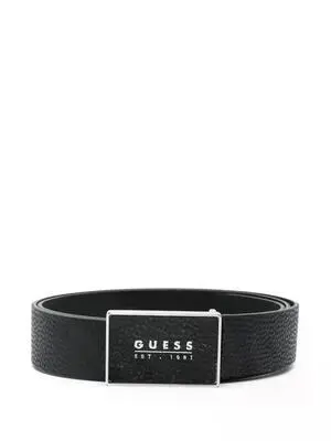 Guess Logo Buckle Belt - Black