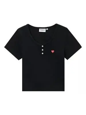 CHOCOOLATE Logo Patch T-shirt - Black