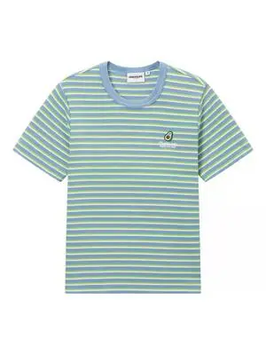 CHOCOOLATE Striped Logo T-shirt - Blue