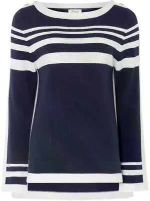 TEMPERLEY LONDON Bretton Striped Sweater - Blue
