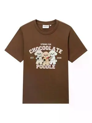 CHOCOOLATE Graphic Print T-shirt - Brown