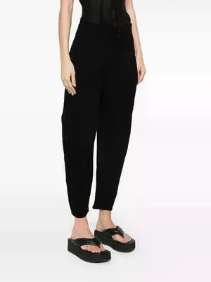 Transit Embossed-effect High-waist Trousers