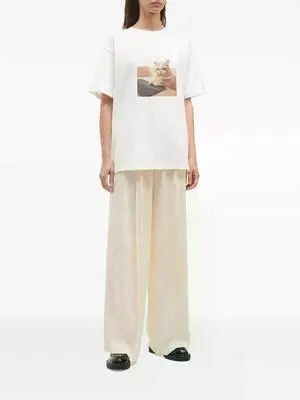 TOUT A COUP Pleated Wide Leg Trousers