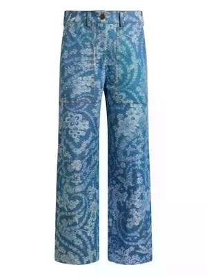Etro Jacquard-pattern Trousers