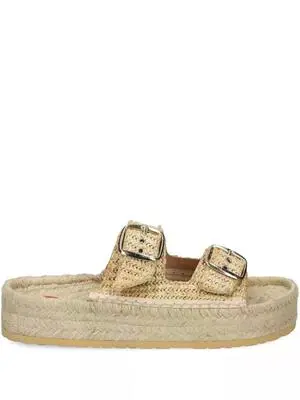 Moschino Double-buckle Espadrilles - Neutrals
