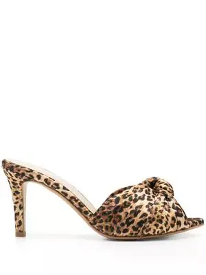 GINISSIMA 80mm Leopard-print Sandals
