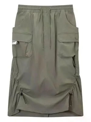 MUSIUM DIV. Cargo-pockets Midi Skirt - Green