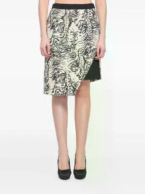 UNGARO Animalier Print Skirt