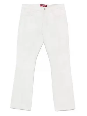 Junya Watanabe Logo-patch Jeans - Neutrals