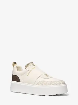Michael Kors Romey Mixed Media Platform Sneakers