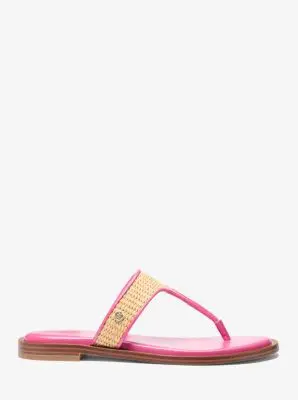 Michael Kors Carson T-strap Sandal - Pink