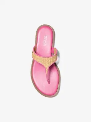 Michael Kors Carson T-strap Sandal - Pink