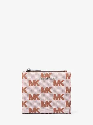 Michael Kors Cooper Logo Jacquard Wallet - Brown
