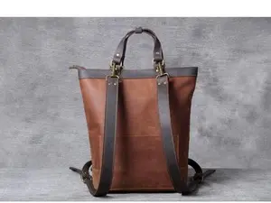 STEEL HORSE LEATHER The Icarus Backpack - Brown