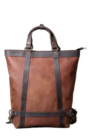 STEEL HORSE LEATHER The Icarus Backpack - Brown