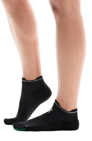 On Elite Run No-show Socks - Black/ Magnet