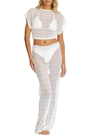 PQ SWIM Bree Boho Cover-up Pants - White