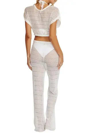 PQ SWIM Bree Boho Cover-up Pants - White