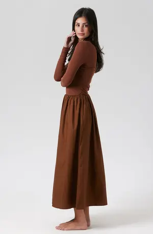 BY TESS COLLECTION Shay Midi Dress - Brown