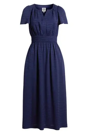 Anne Klein Patio Tonal Stripe Midi Dress