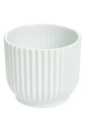 LYNGBY PORCELAEN Porcelain Flowerpot - White Small