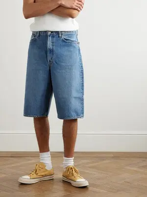ORSLOW Super Dad's Denim Shorts - Blue