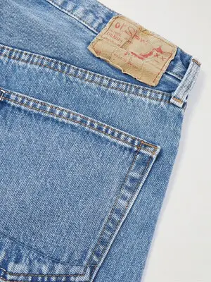 ORSLOW Super Dad's Denim Shorts - Blue