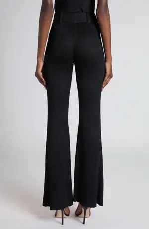 TOM FORD Rib Knit Flare Leg Pants