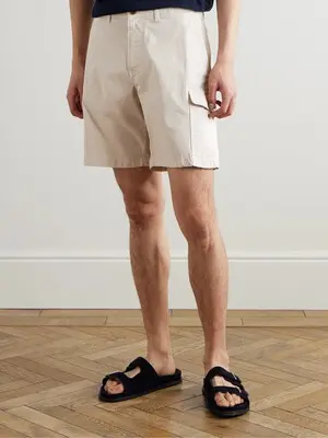 Mr P. Straight-leg Cotton-blend Ripstop Shorts
