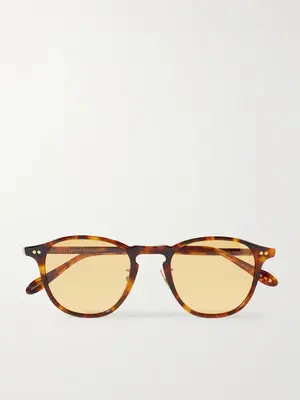 Garrett Leight Hampton J Round-frame Sunglasses - Tortoiseshell