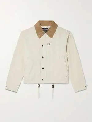 FRIZMWORKS Corduroy-trimmed Cotton-blend Jacket