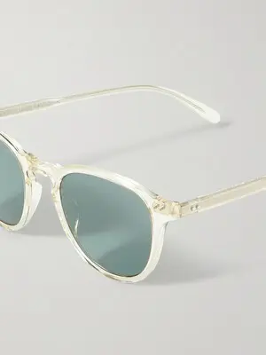 Garrett Leight Hampton Round-frame Sunglasses - Neutrals