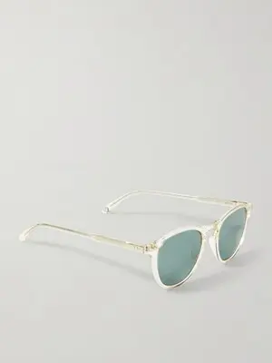 Garrett Leight Hampton Round-frame Sunglasses - Neutrals