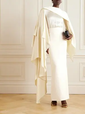 Solace London Rosalia Cape-effect Gown