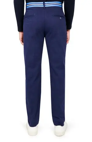 CON.STRUCT Slim Fit Cotton Stretch Pants - Navy