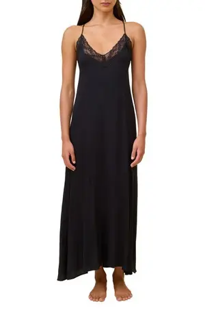 PAPINELLE Talia Nightgown - Black