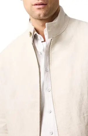 Rodd & Gunn Stavely Linen Bomber Jacket