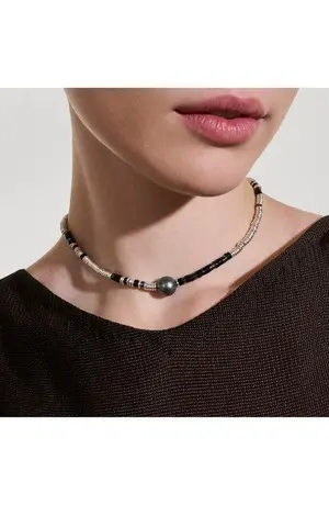 John Hardy Heishi Pearl And Bead Necklace